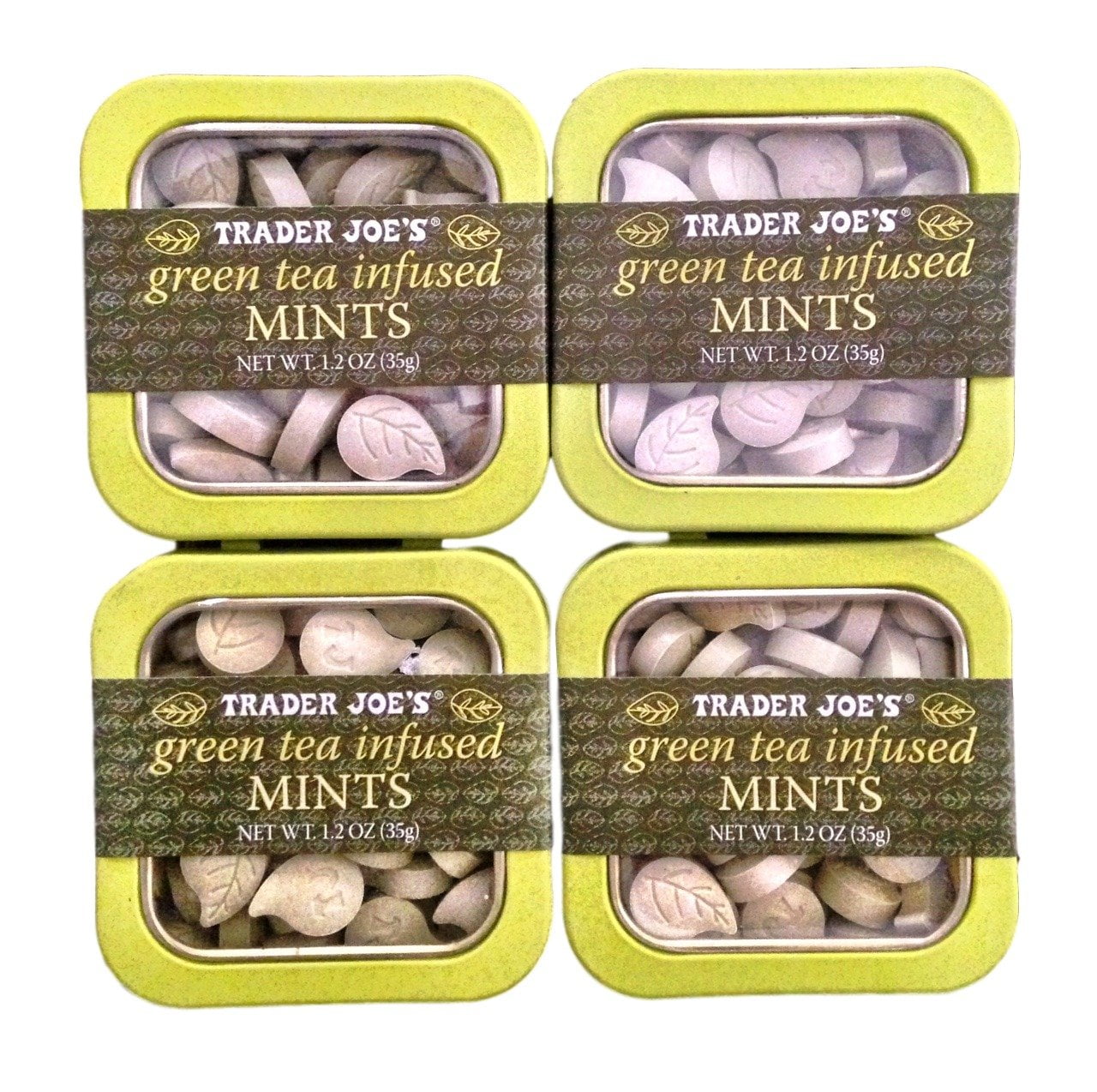 Trader Joes Green Tea Infused Mints (Pack of 4) - Walmart.com