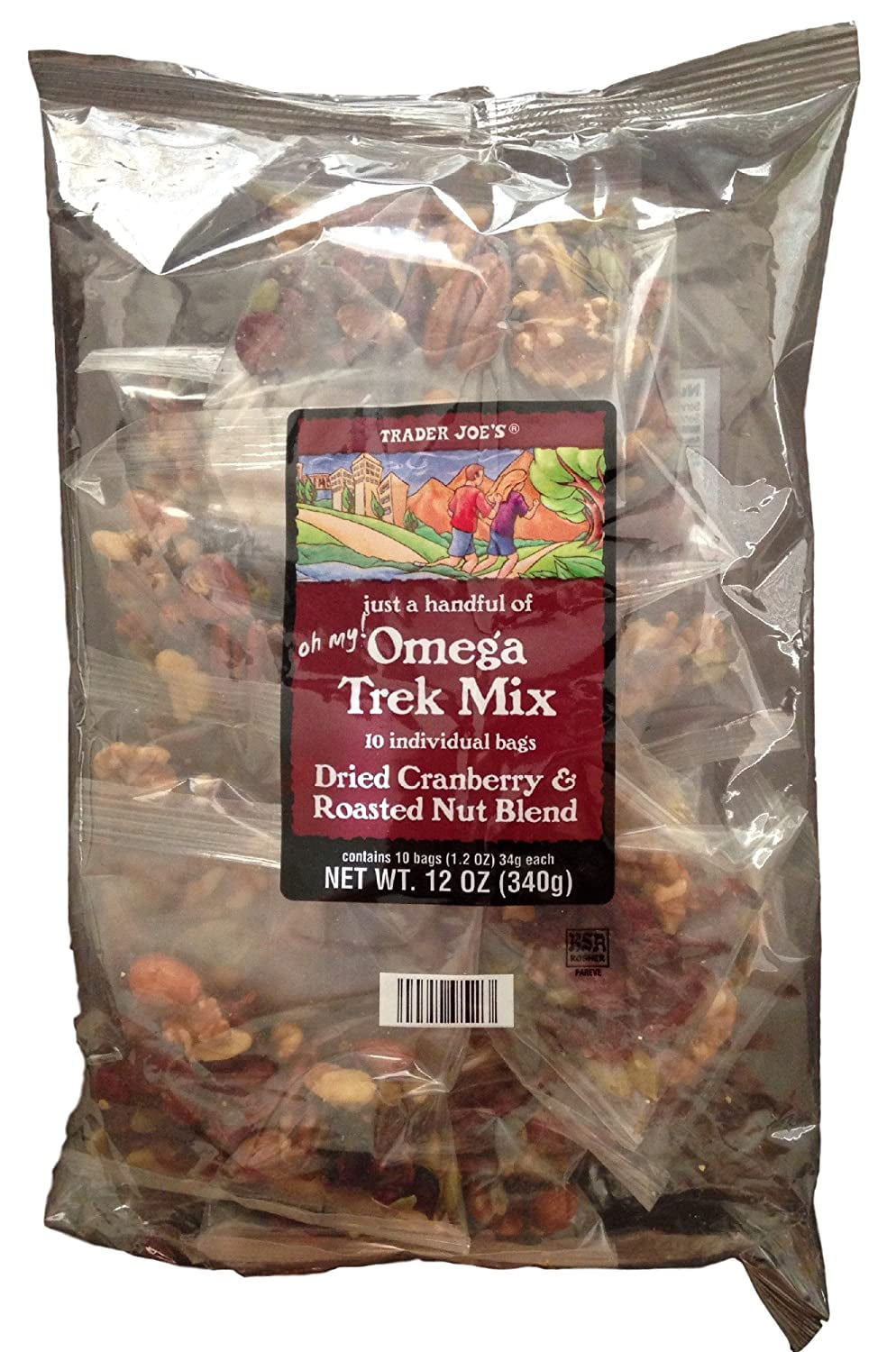 Trader Joes Omega Trek Mix (just a handful) - 10 Individual 1.2 oz Bags ...