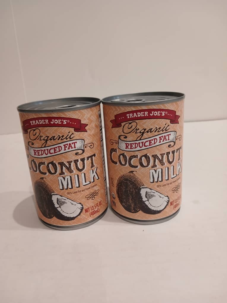 Trader Joes Organic Reduced Fat Coconut Milk 13.5 fl oz, Pack of 2 ...