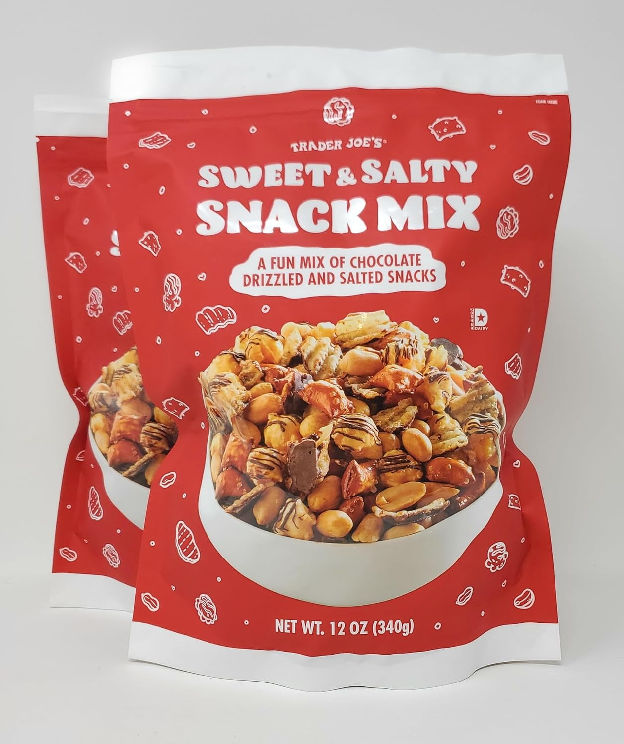 Trader Joes Sweet & Salty Snack Fun Mix of Chocolate Drizzled Salted ...