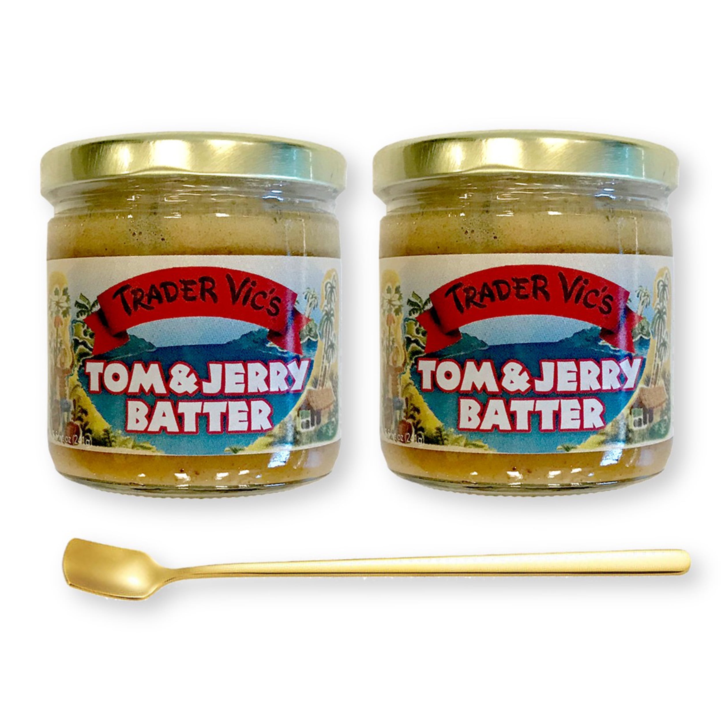 Trader Vic's Tom & Jerry Batter Mix, 8.5 Oz x 2 Jars, Holiday Cocktail ...