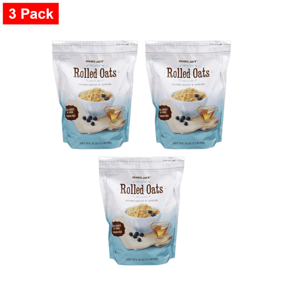 Trader joe's Rolled Oats 32 Oz - 3 Pack - Walmart.com
