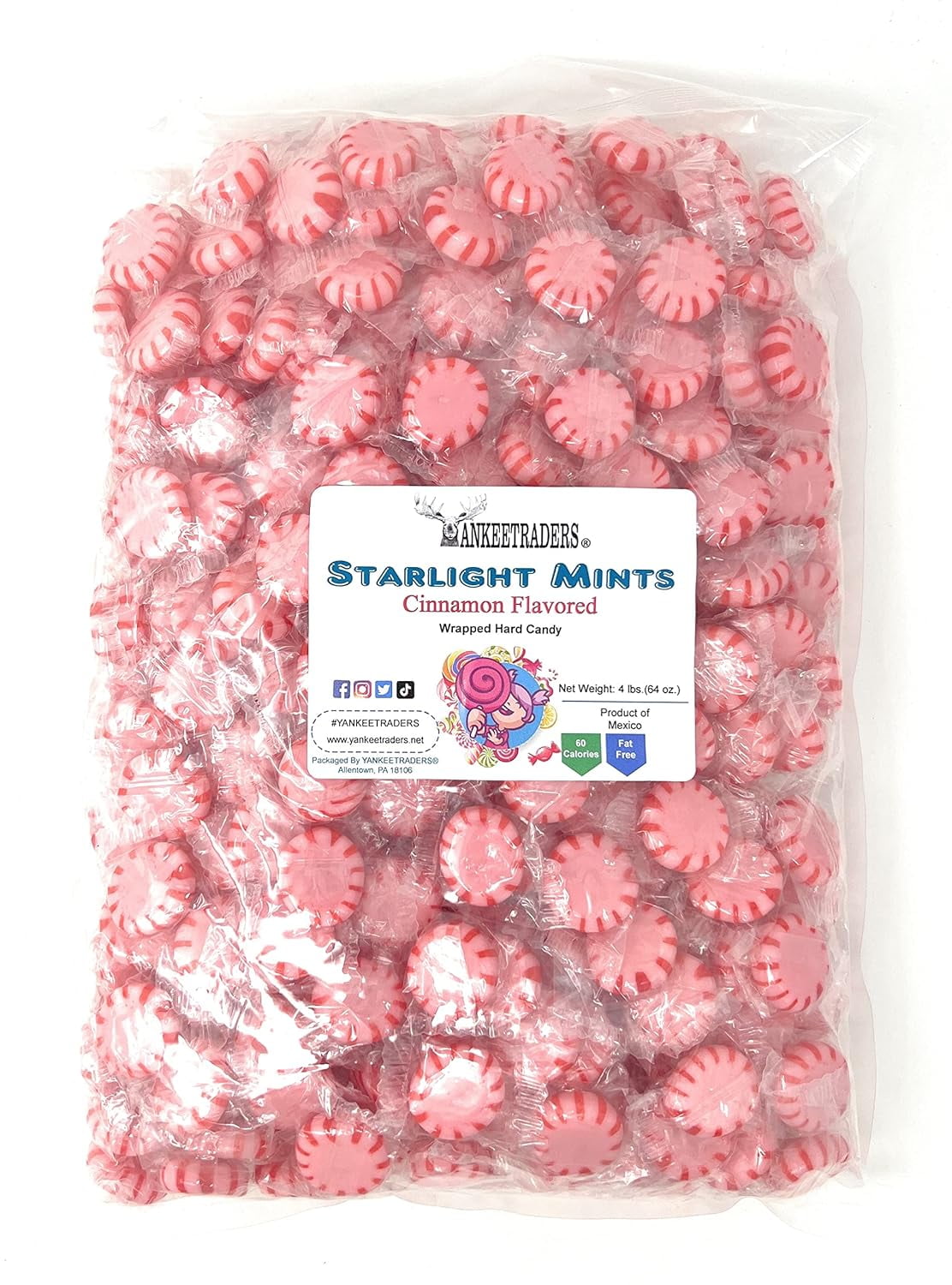 Traders Cinnamon Mints Wrapped Candy, 4 Pound - Walmart.com