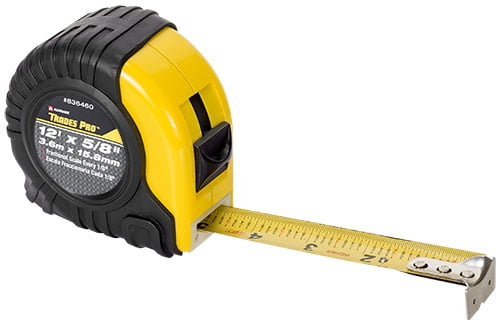 Trades Pro 12ft x 5/8" Fractionier Tape Measure 836460 - Walmart.com