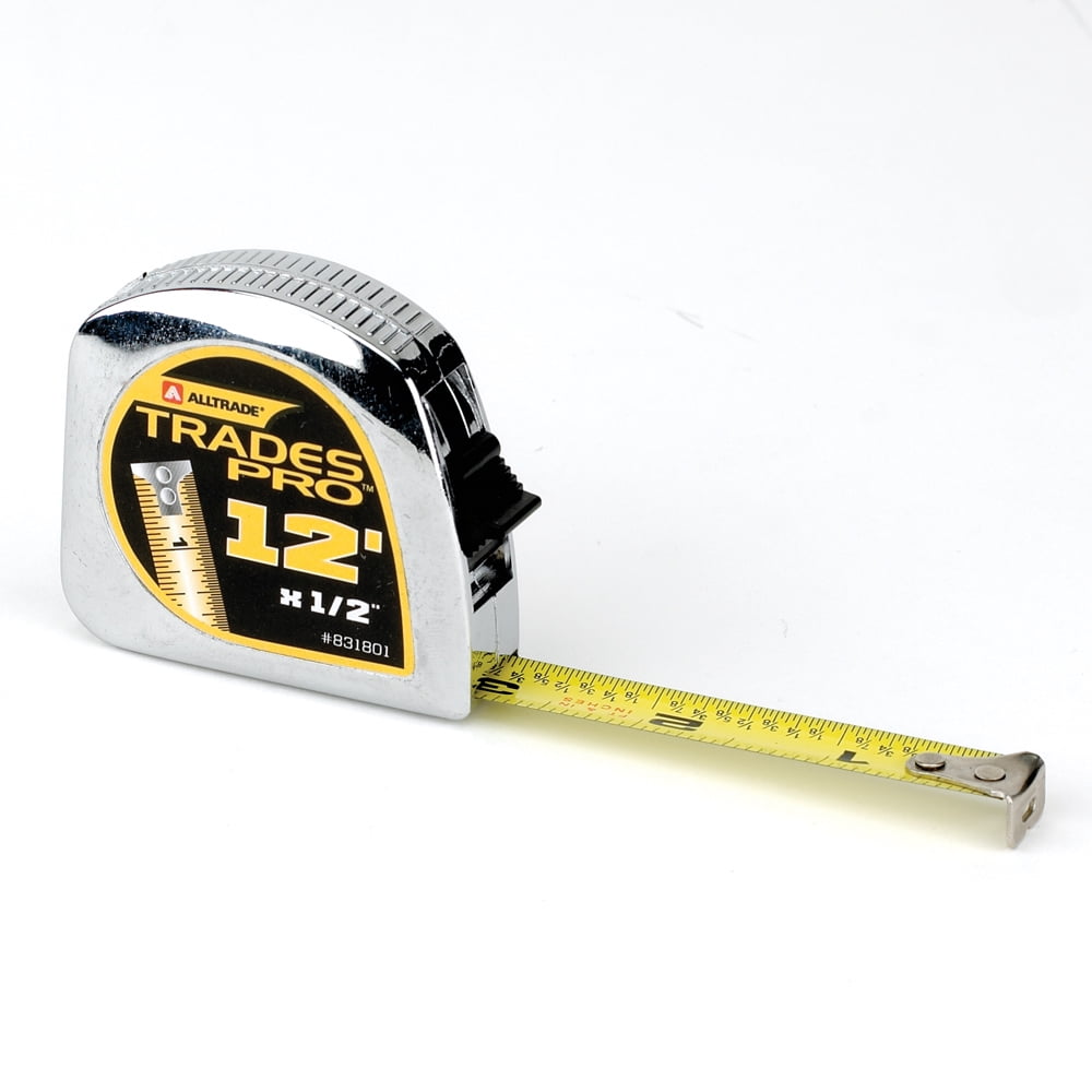 Trades Pro 12 ft. x 1/2" Tape Measure - 831801 - Walmart.com