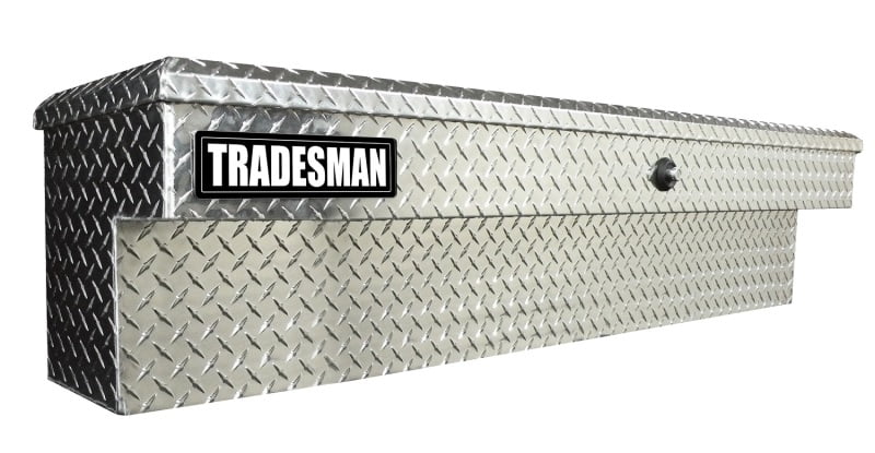 Tradesman Aluminum Side Bin Truck Tool Box w/Push Button (70in ...
