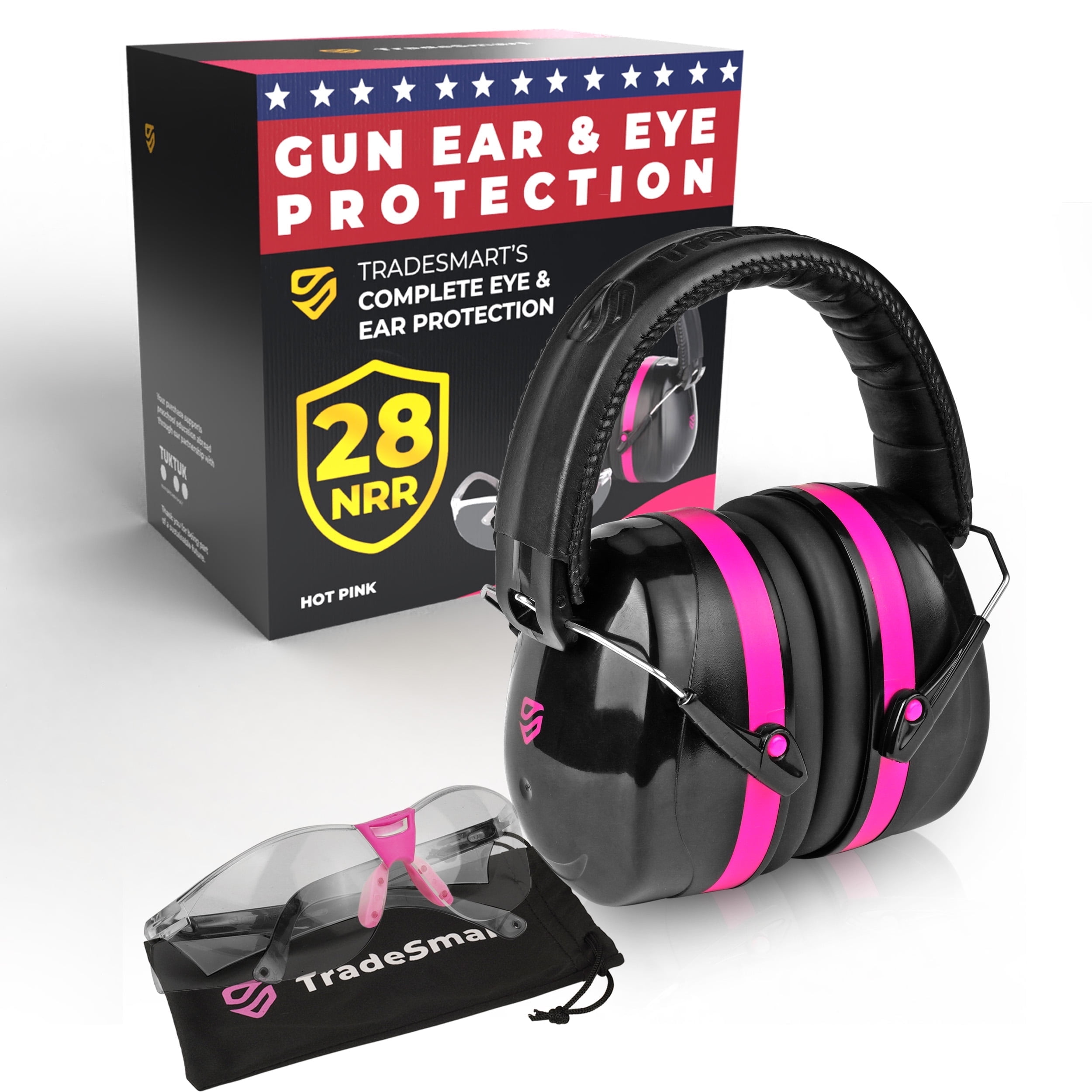 TRADESMART Gun Ear & Eye Protection, Shooting Glasses & Ear Muffs ...