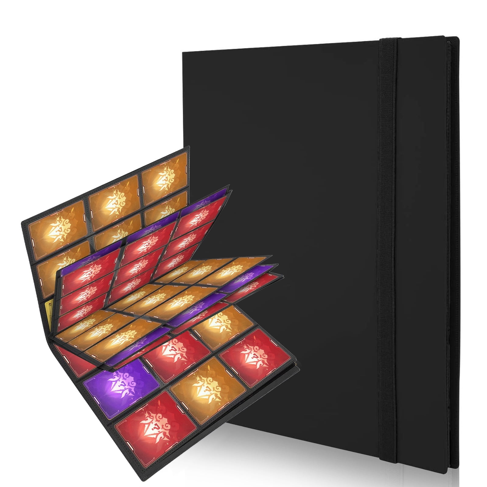 Trading Card Binder for 360 Baseball Cards, 9 Pockets Double Sided Card ...