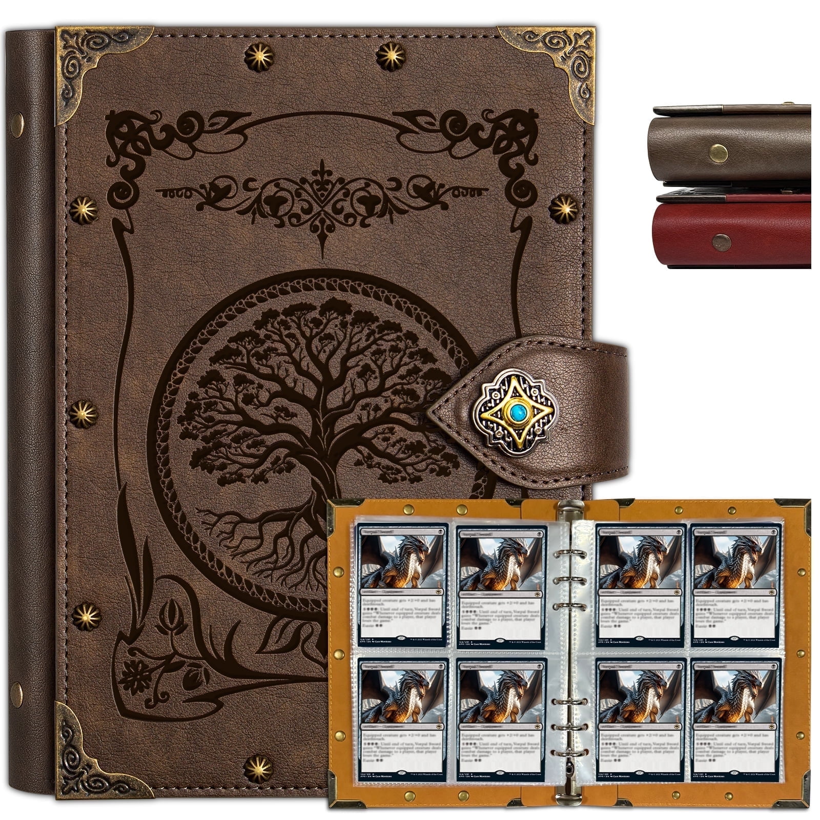 Trading Card Binder – 4-Pocket 240 Cards,Sturdy Card Collection Album ...