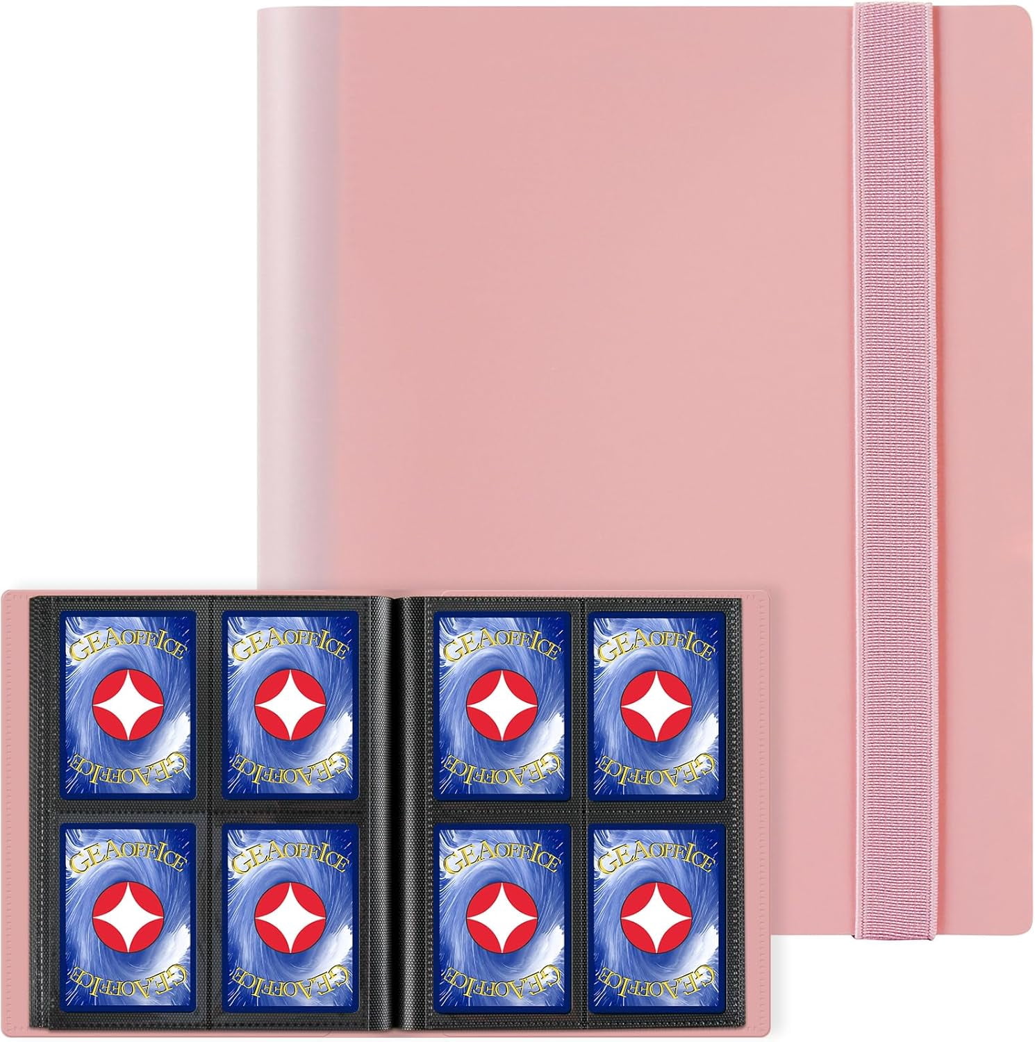 Trading Card Binder - 4 Pocket Card Collection Album Folder - 160 Side ...