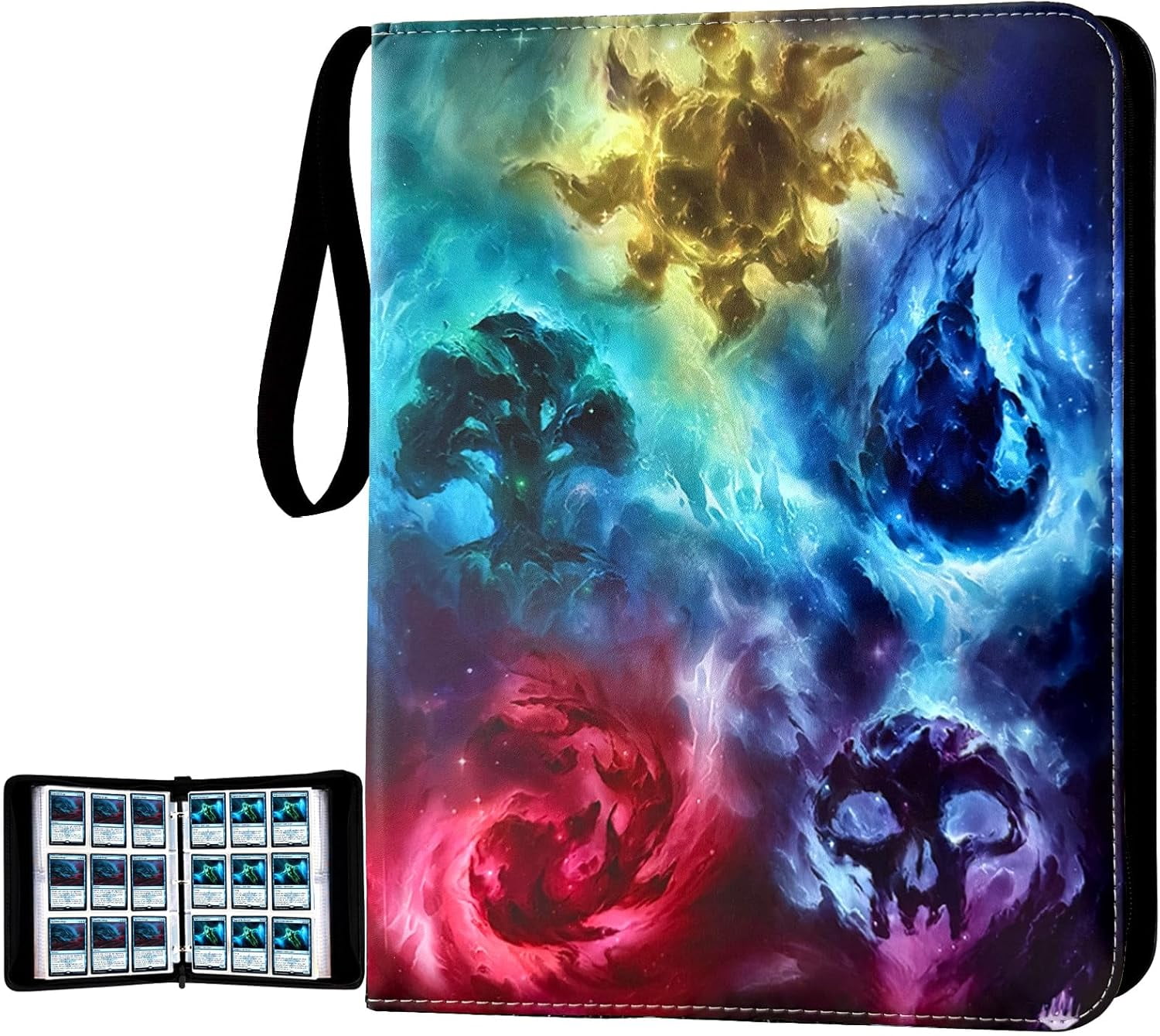 Trading Card Binder,9-Pocket Binder for Trading Cards Holds 720 Cards ...