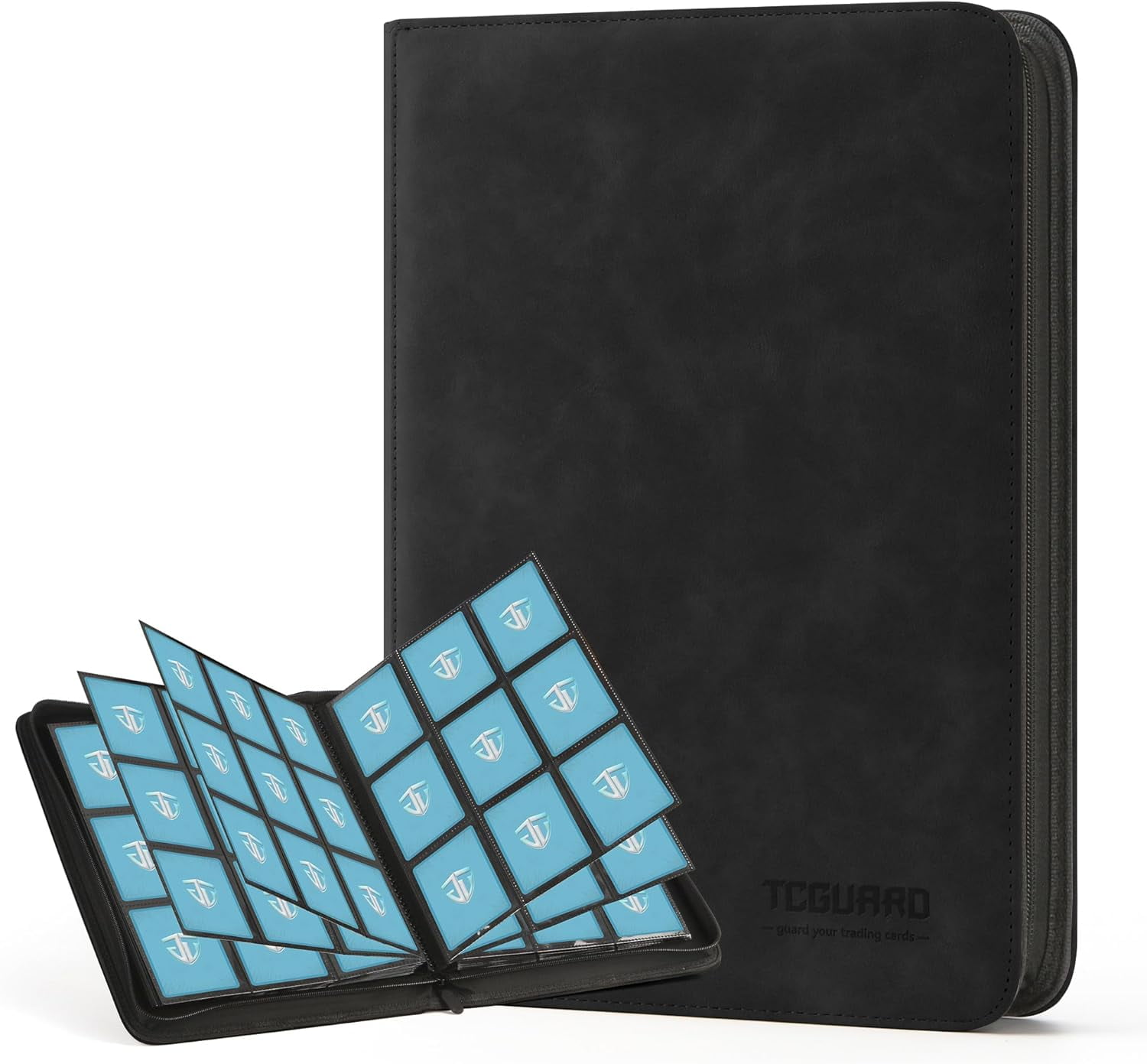 Trading Card Binder, 9 Side Loading Pocket Card Album Hold Up to 540 ...