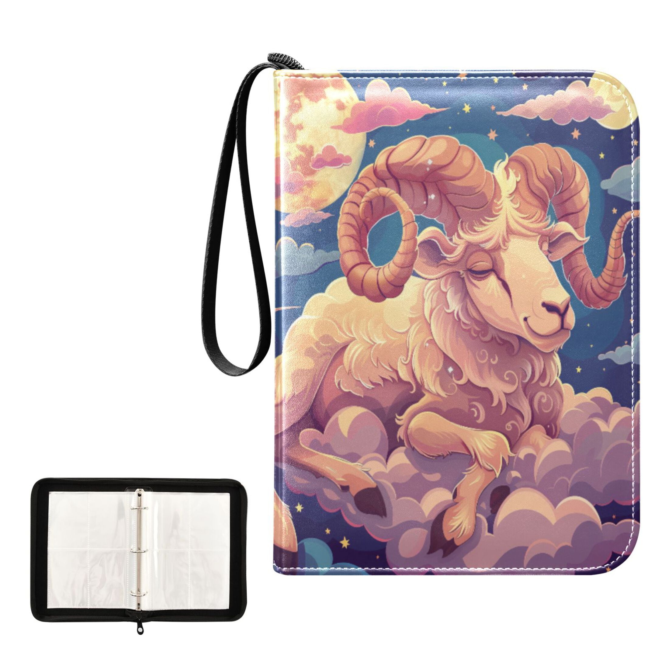 Trading Card Binder Album 400 Pockets 50 Removable 4-Pocket Pages ...