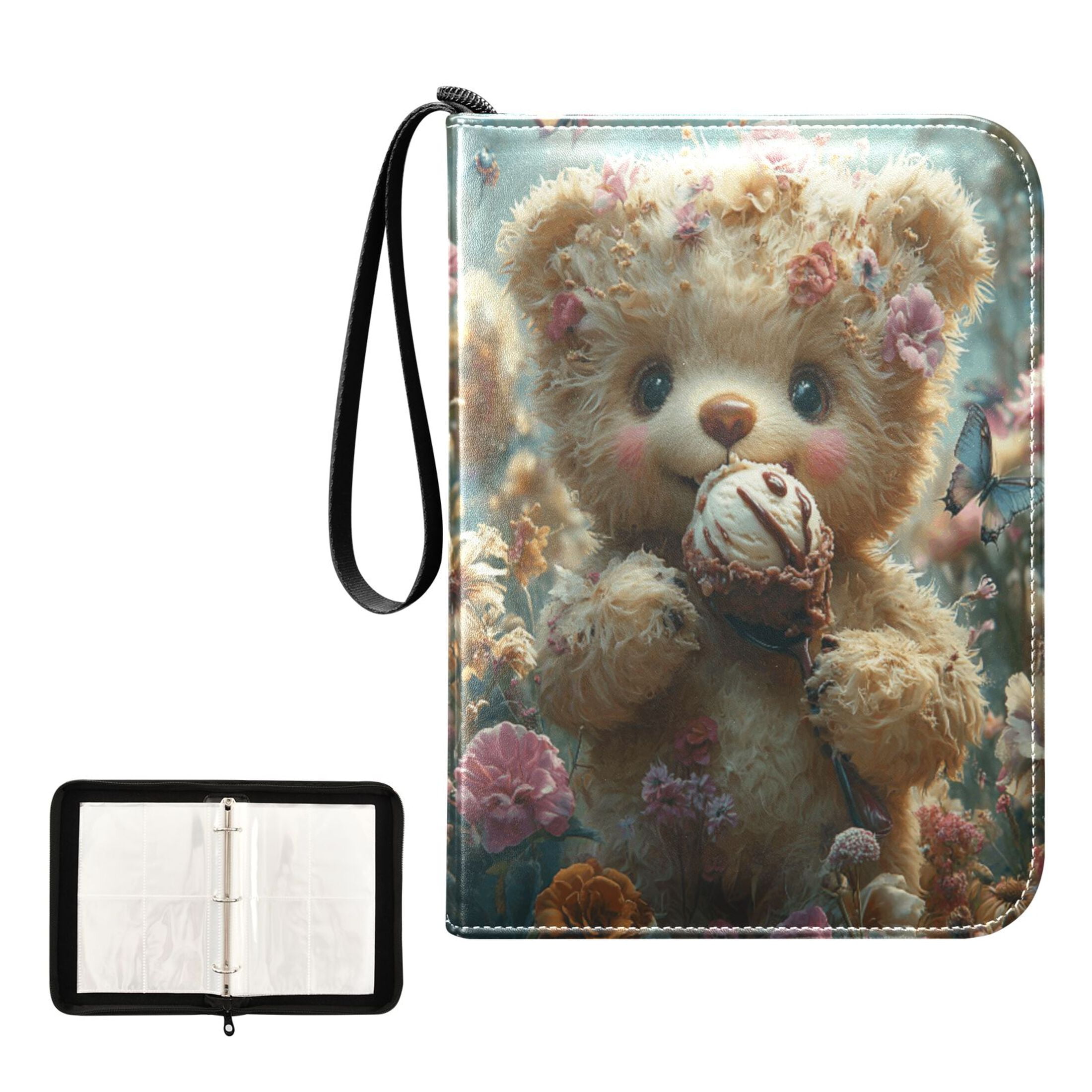 Trading Card Binder Album 400 Pockets 50 Removable 4-Pocket Pages ...