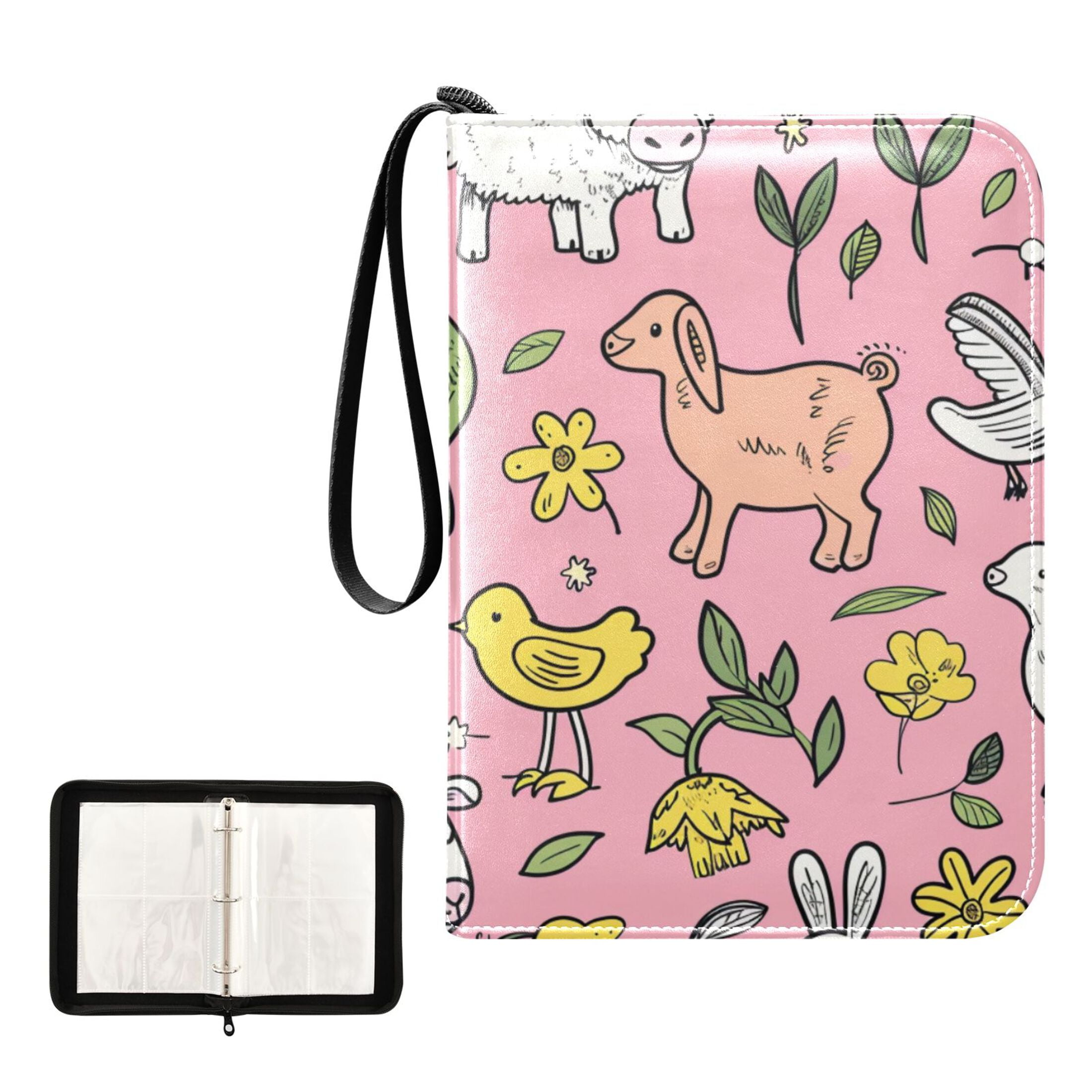 Trading Card Binder Album 400 Pockets 50 Removable 4-Pocket Pages ...