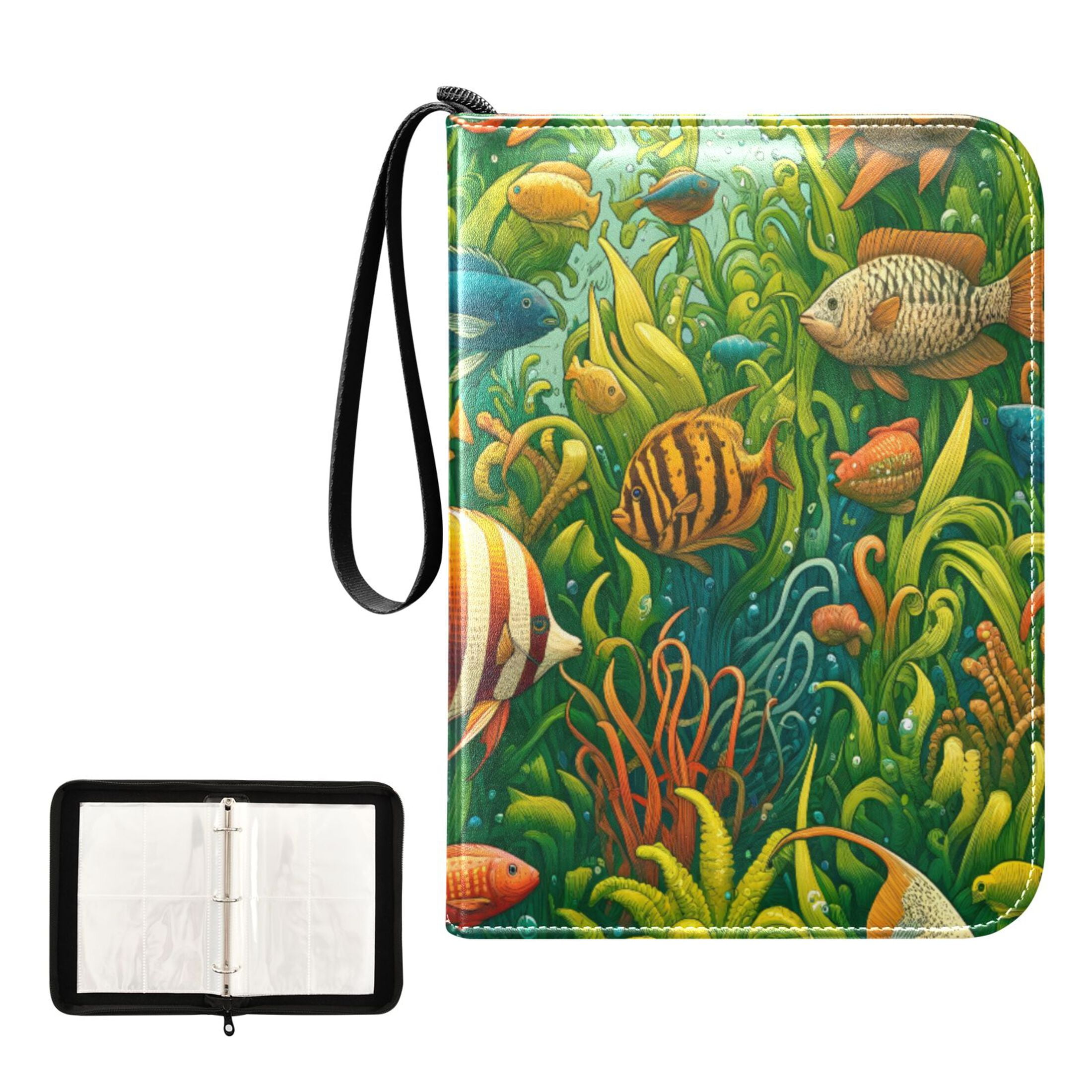 Trading Card Binder Album 400 Pockets 50 Removable 4-Pocket Pages ...