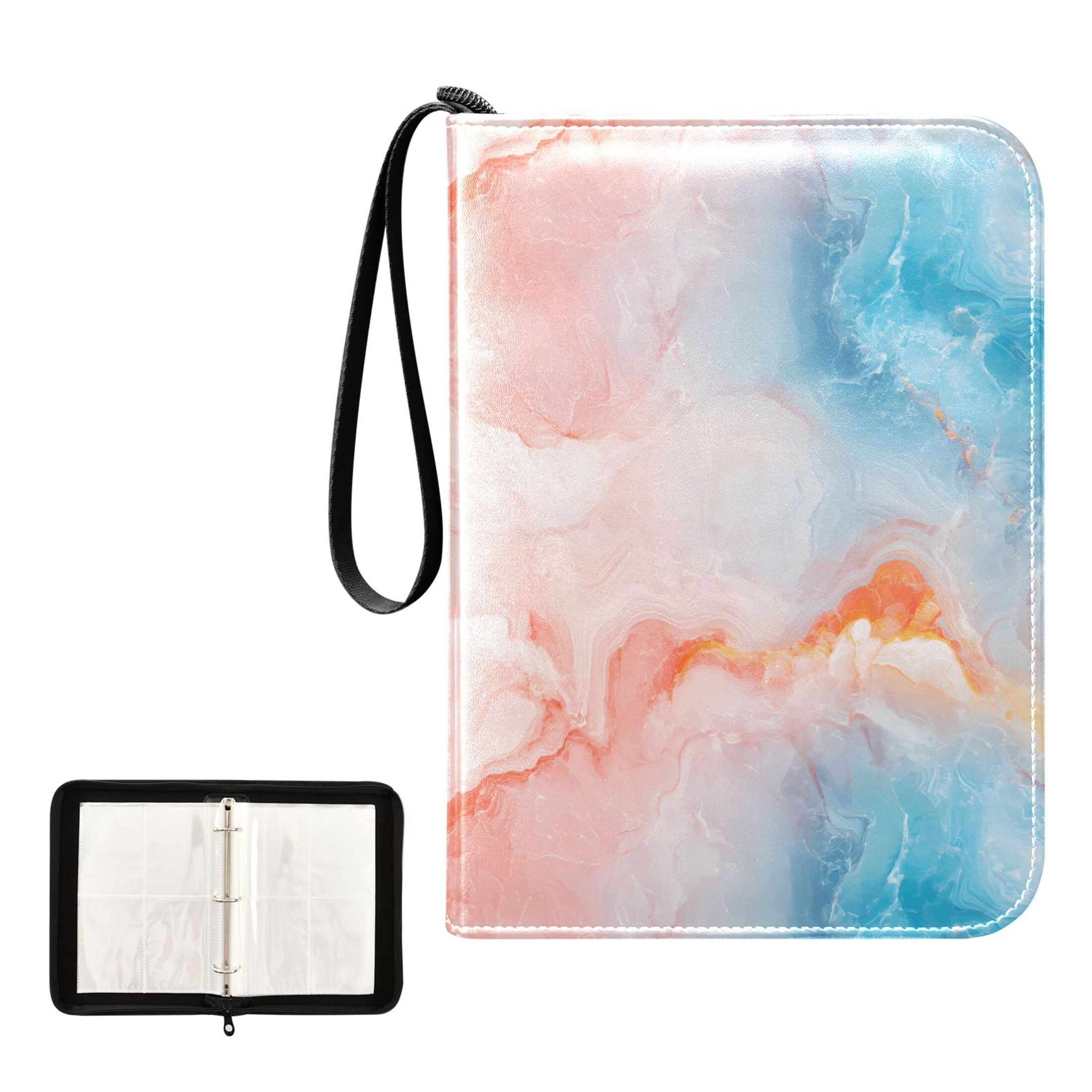 Trading Card Binder Album 400 Pockets 50 Removable 4-Pocket Pages ...