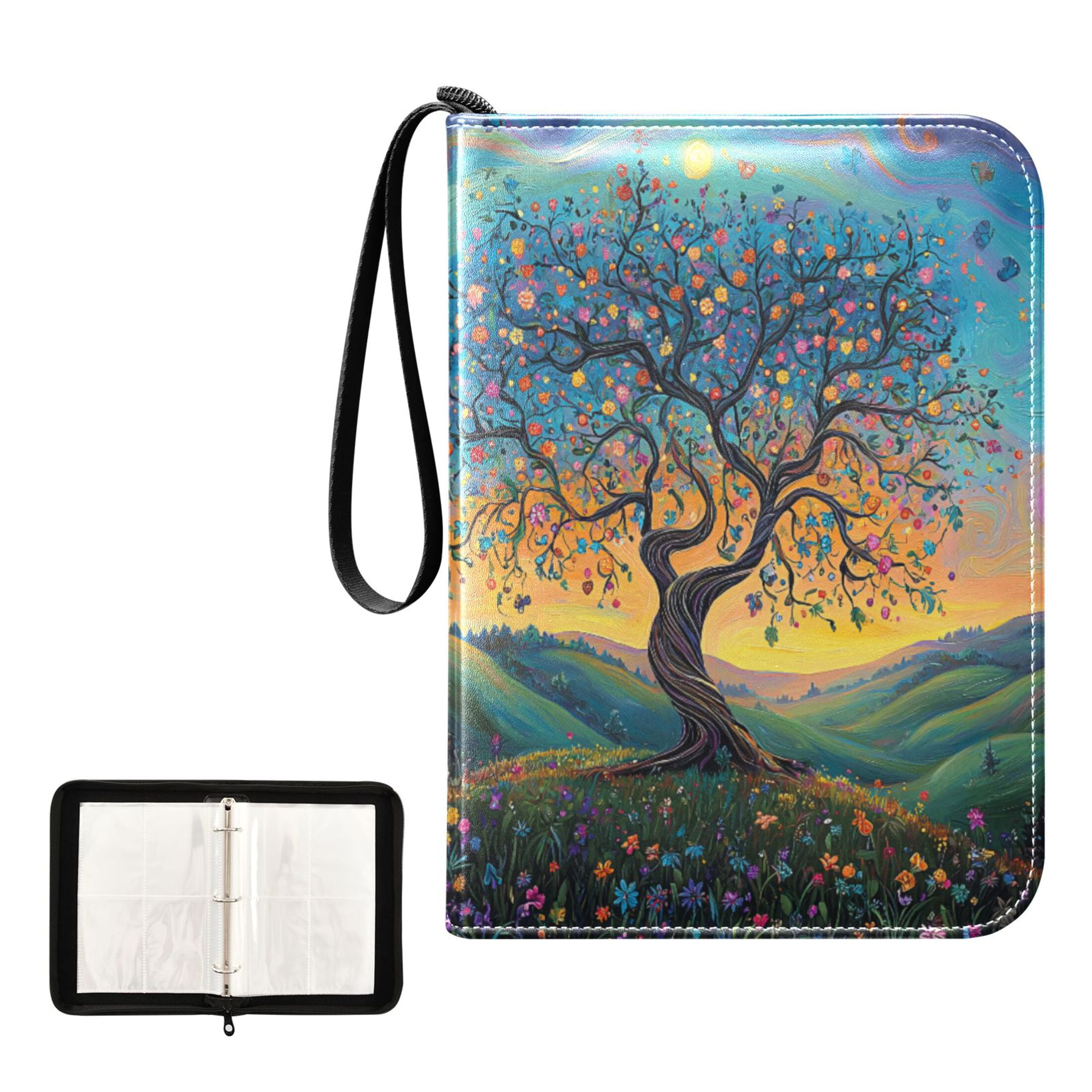 Trading Card Binder Album 400 Pockets 50 Removable 4-Pocket Pages ...