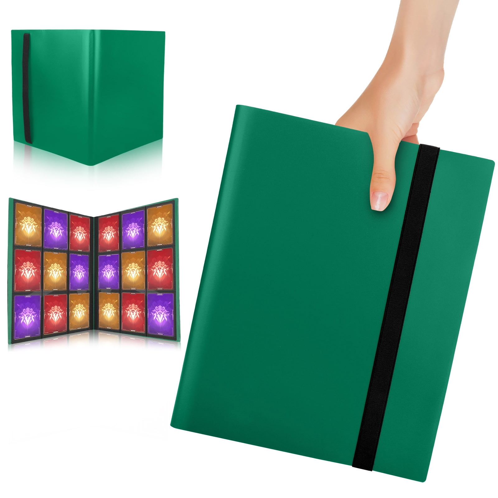 EEEkit 360 Pockets Trading Card Binder, 20 Sheets Double Sided Standard ...