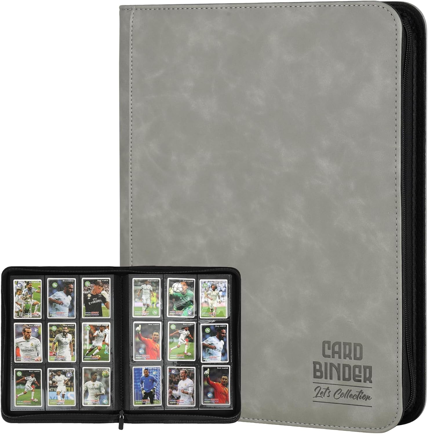 Trading Card Binder, Premium 9 Pocket Double Sided 540 Pocket PU Card ...