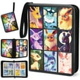 Portable Pokemon Trading Card Binder, Waterproof TCG Holder with Zipper ...