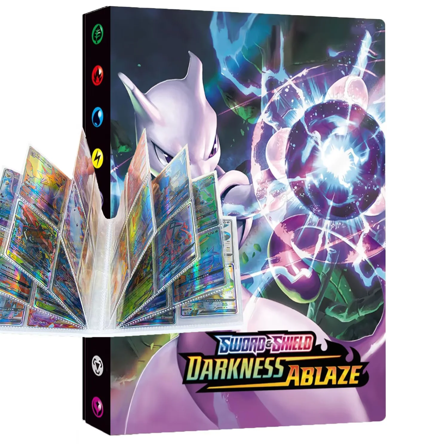 Trading Card Binder with 4-Pocket Sleeves – Holds 240 Cards, Perfect ...