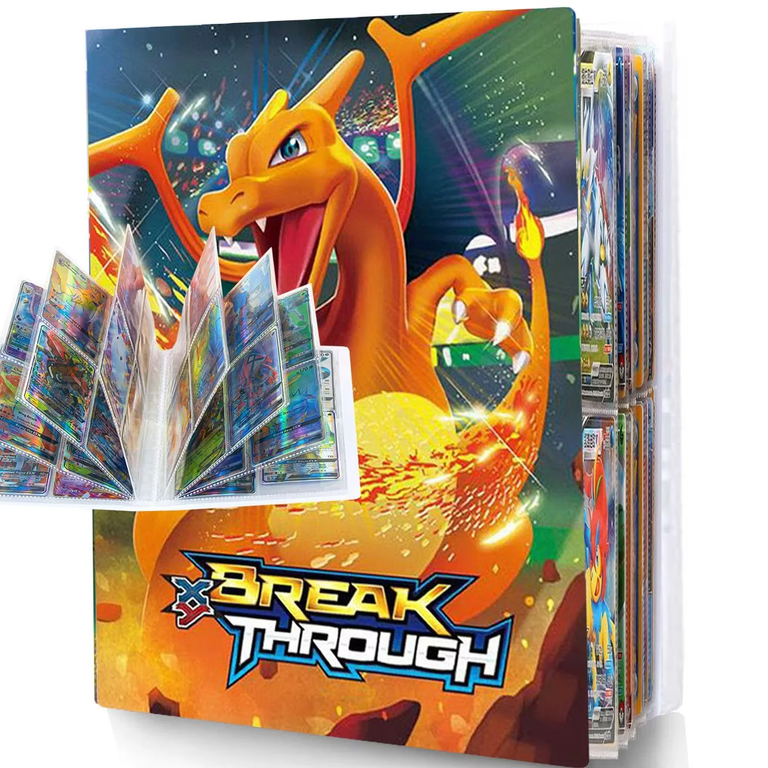 Trading Card Binder with 4-Pocket Sleeves – Holds 240 Cards, Perfect ...