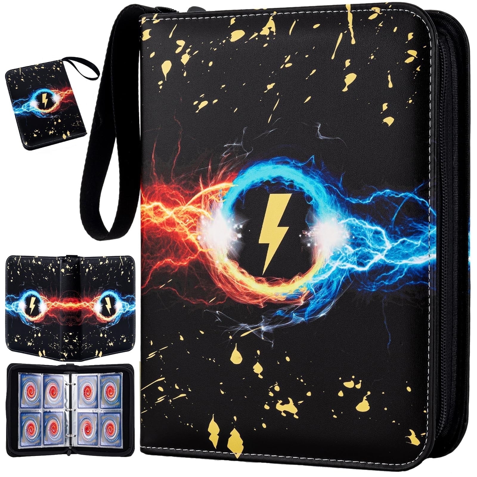 IOCOCEE Trading Card Binder, 400 Side Loading Pockets, 4 Pocket Album ...