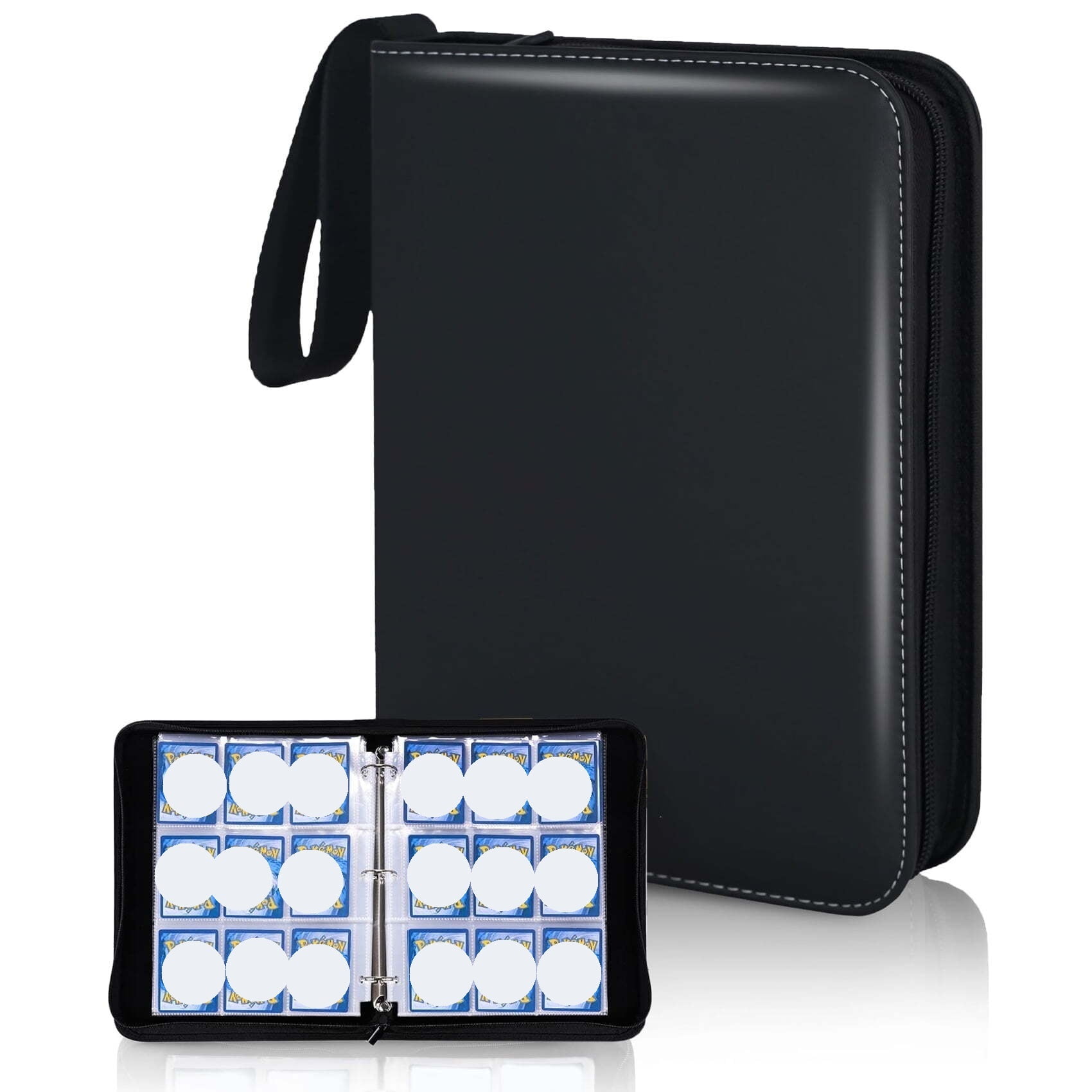 Trading Card Binder with 720 Side Loading Pockets,9 Pocket Trading Card ...