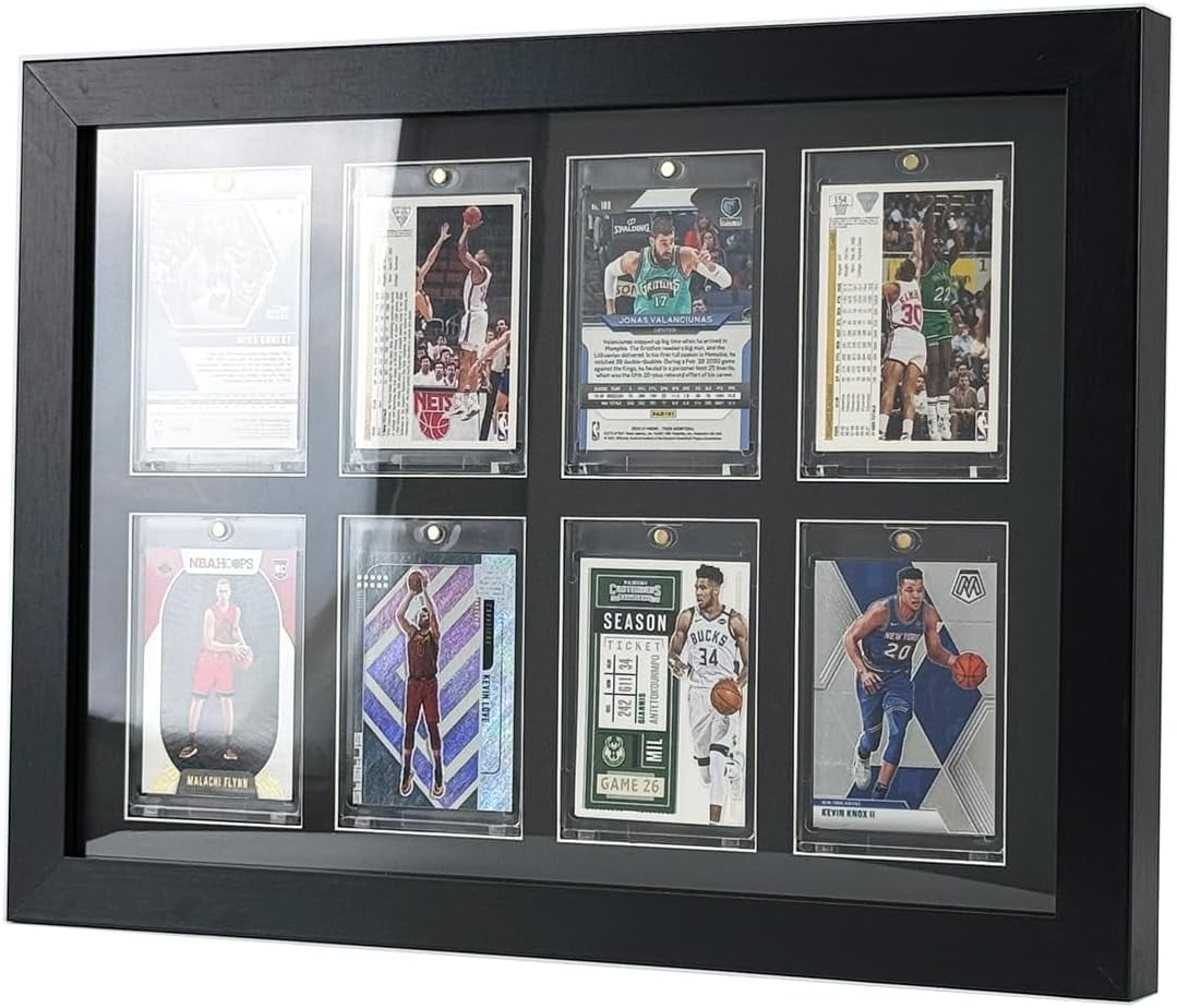 Trading Card Display Case - Baseball Card Display Case Wall Mount, Hold ...