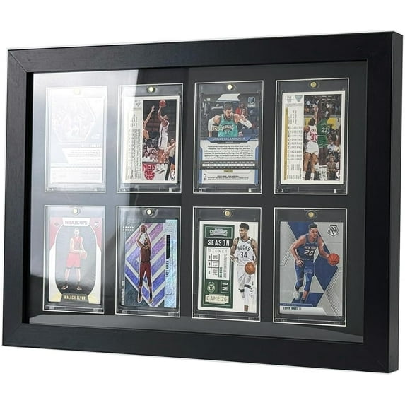 Trading Card Display Case - Baseball Card Display Case Wall Mount, Hold ...