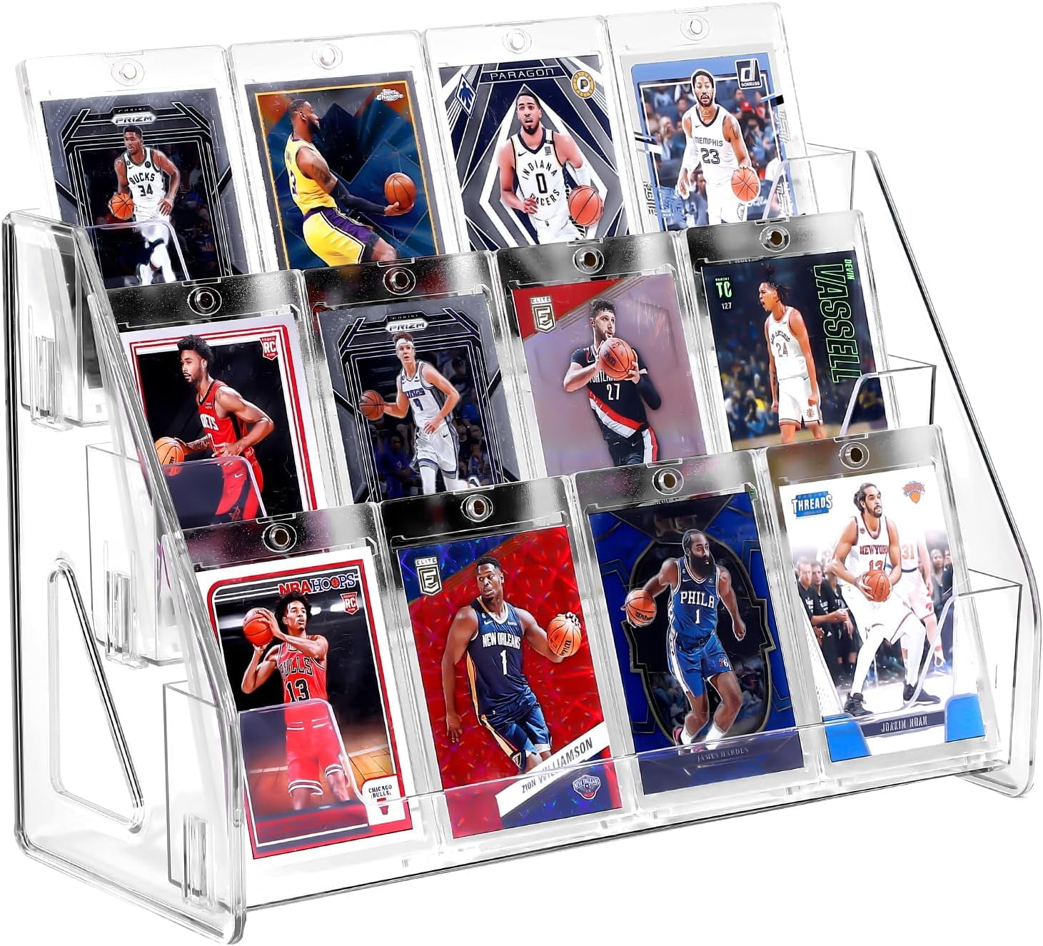 Trading Card Display Stand, Vertical Holder for Baseball Basketball ...