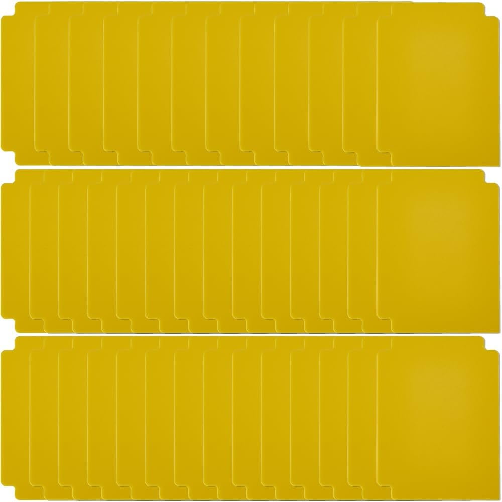 Trading Card Dividers Yellow Card Separator Card Sorting Tray Plastic ...