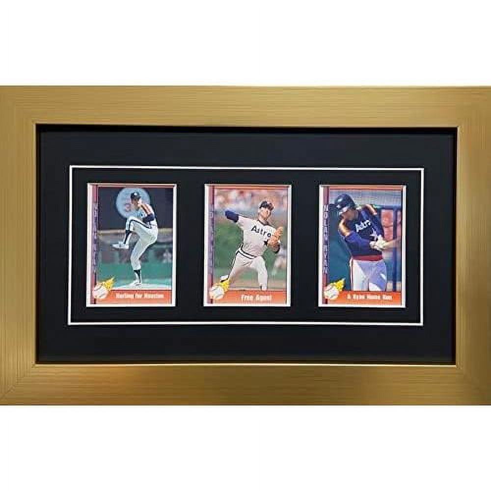 Trading Card Frame For 3 Standard Trading Cards Frame With Matting And ...