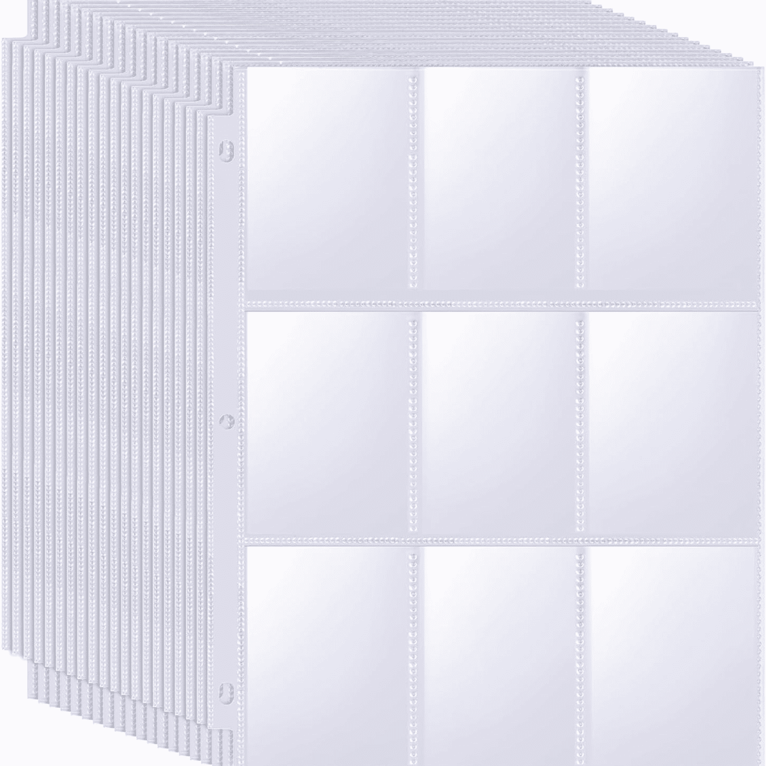 Trading Card Sleeve Pages 9-Pocket Baseball Cards Sleeves Card ...