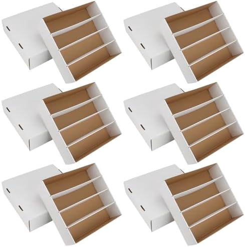 Trading Card Storage Box 3120 Count Collector Cards Box White Sports ...