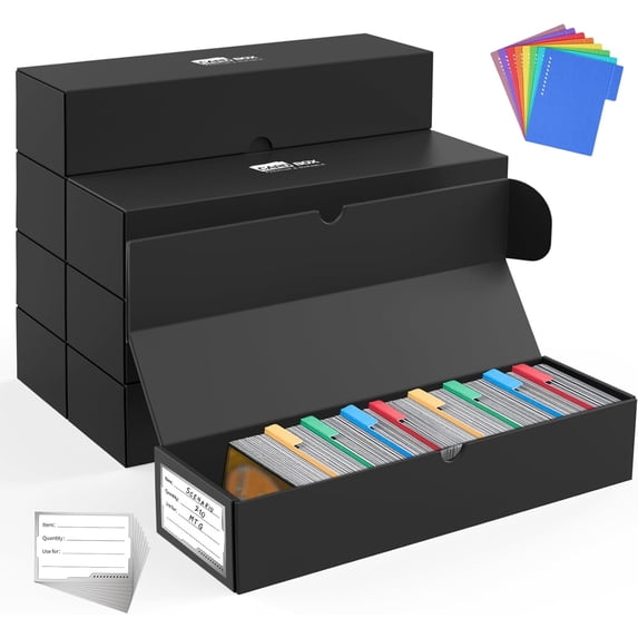 Trading Card Storage Box, 8-Pack·1000 Count Card Storage Box with ...