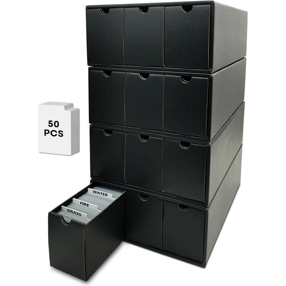 Trading Card Storage Box with Commander Display, 3900+ MTG Deck Box, 4 ...