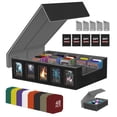 Trading Card Storage Box with Commander Display, 3900+ MTG Deck Box, 4 ...