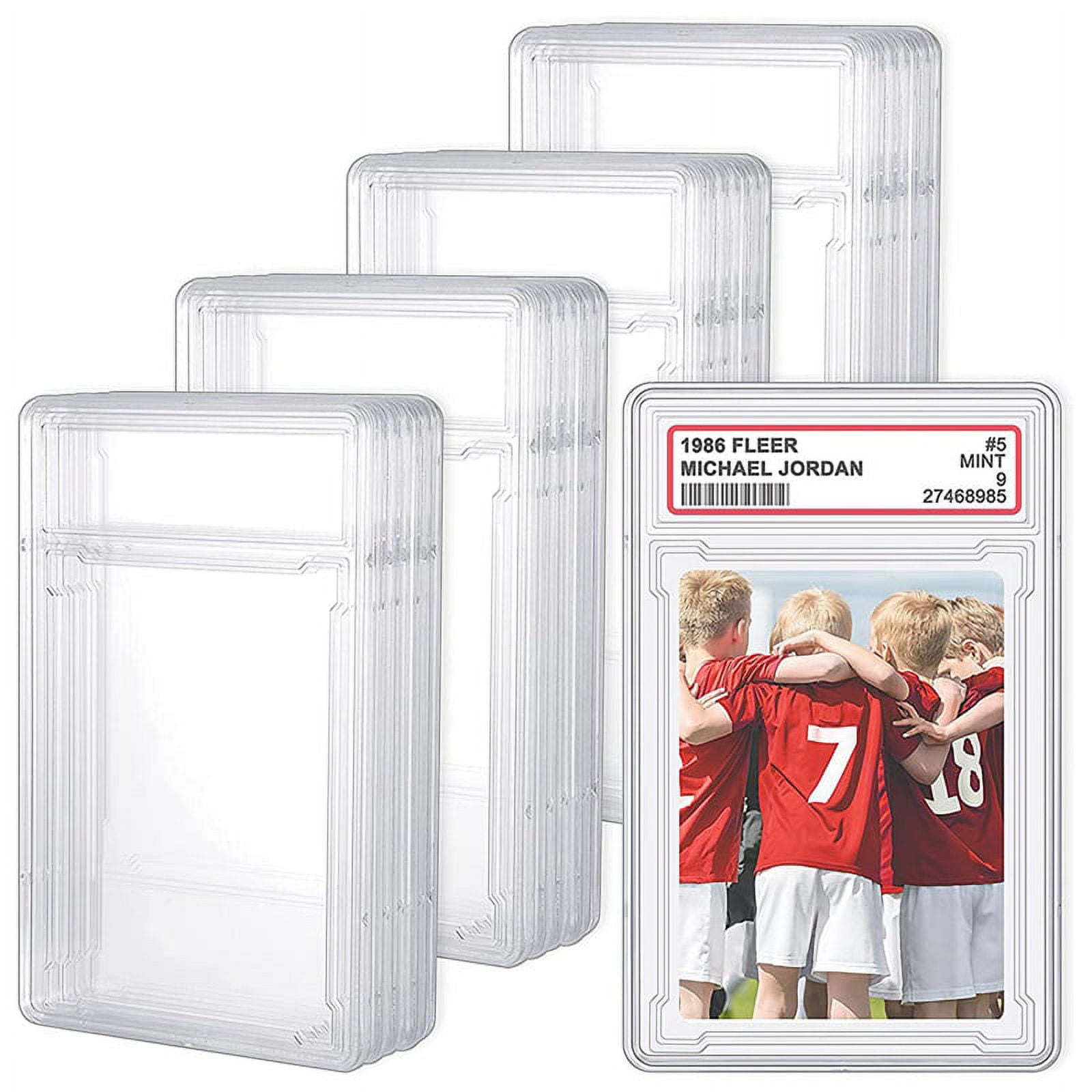 Trading Cards Protector Case Acrylic Clear Baseball Card Holders with ...