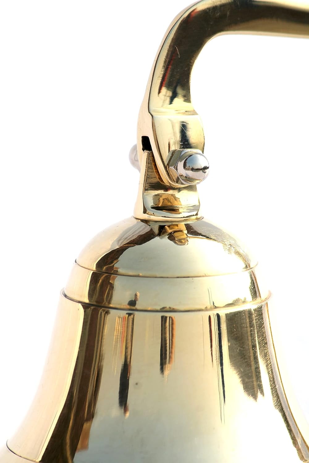 Trading Co Wall Mountable Nautical Brass Bell 4" Gold - Solid Brass ...