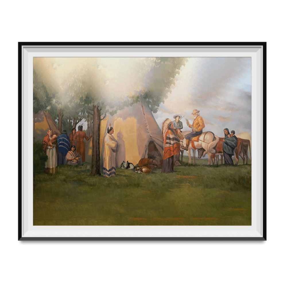 Trading Post Pawnee City Hall Mural Poster - 18" x 24" - Walmart.com