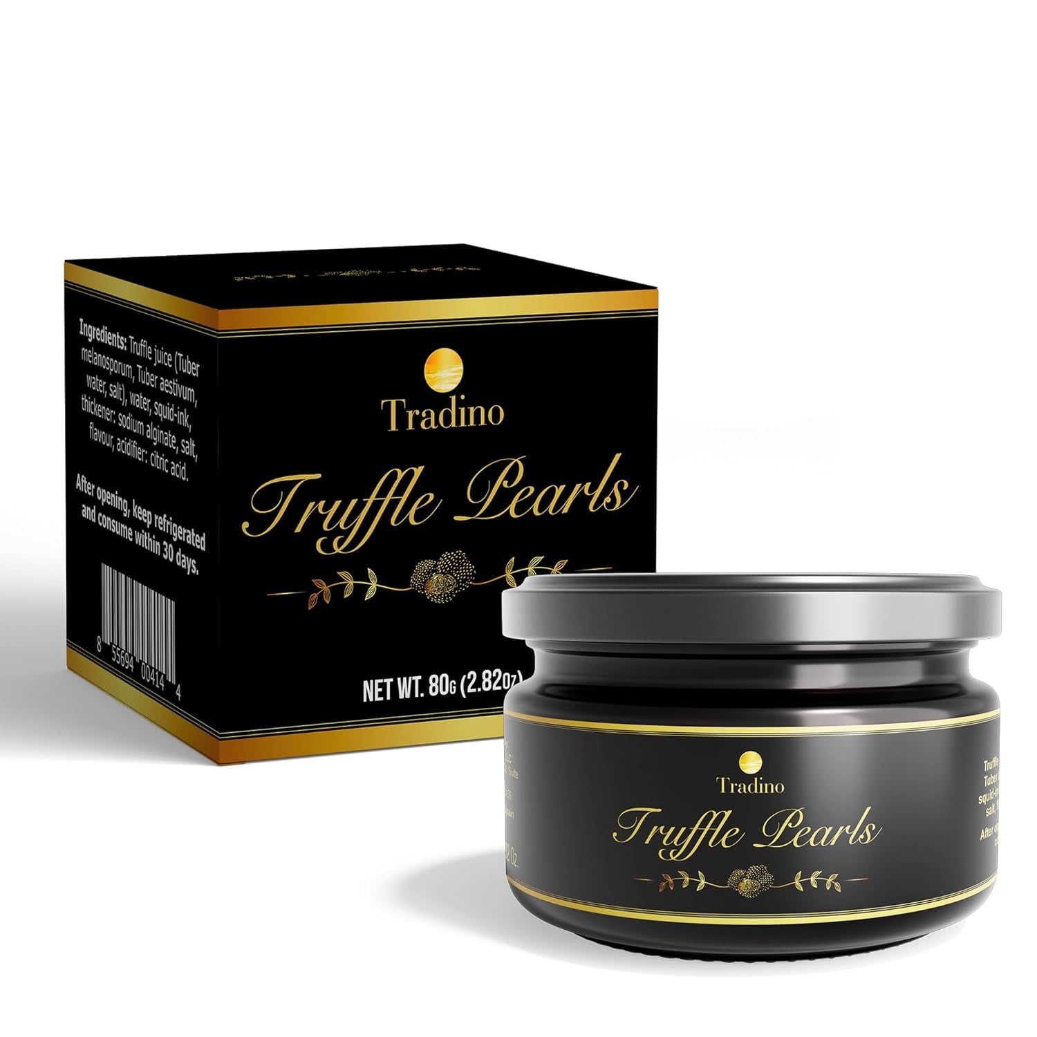 Tradino Premium Black Truffle Pearls – Unique Christmas Appetizer, Gourmet Finishing Pearls from ...