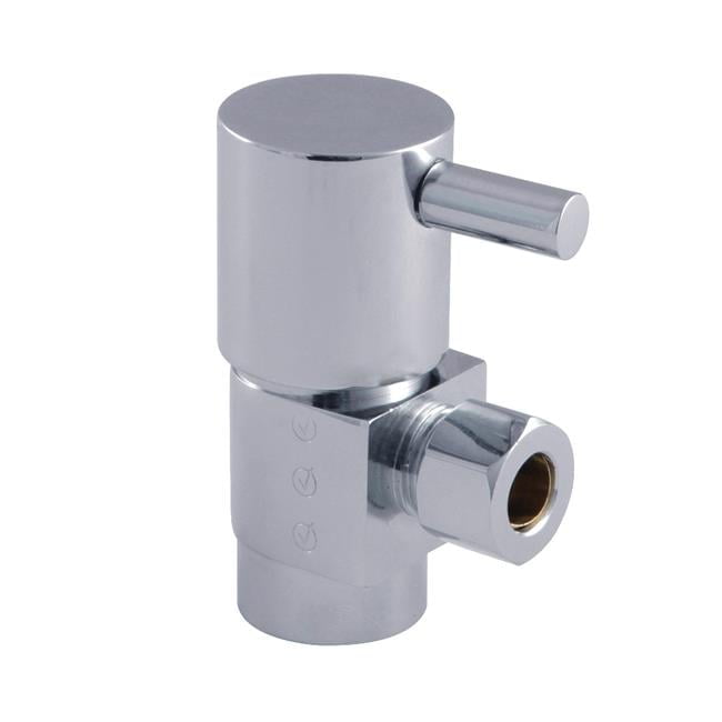 Traditional 0.5 IPS x 0.38 in. O.D. Anti-Seize Quarter Turn Angle Stop ...