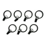 Better Homes & Gardens Matte Black Curtain Clip Rings 7 Pack for Easy ...