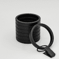 Better Homes & Gardens Matte Black Curtain Clip Rings (7 Pack ...