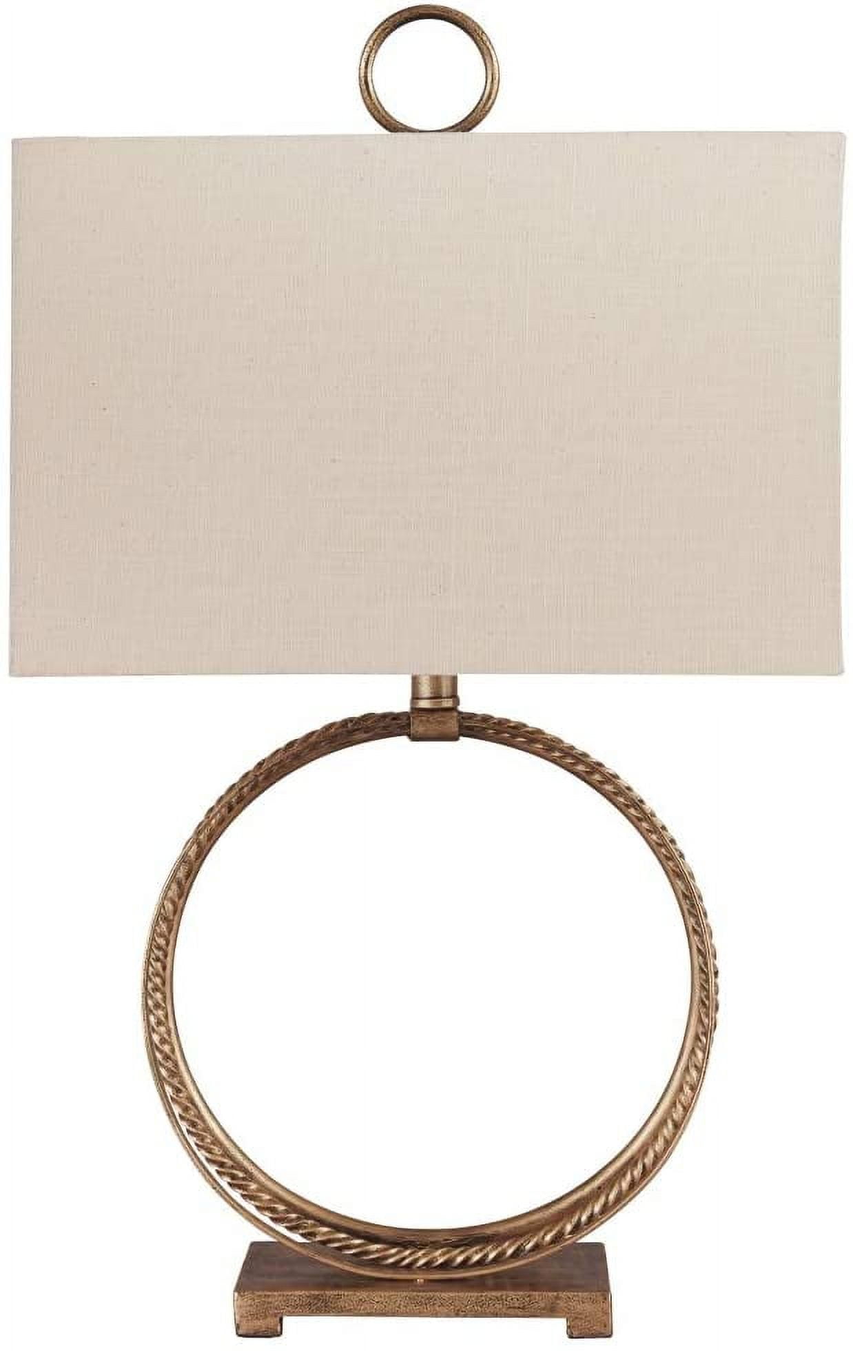 Signature Design by Ashley Mahala Traditional 28" Braided Metal Round ...