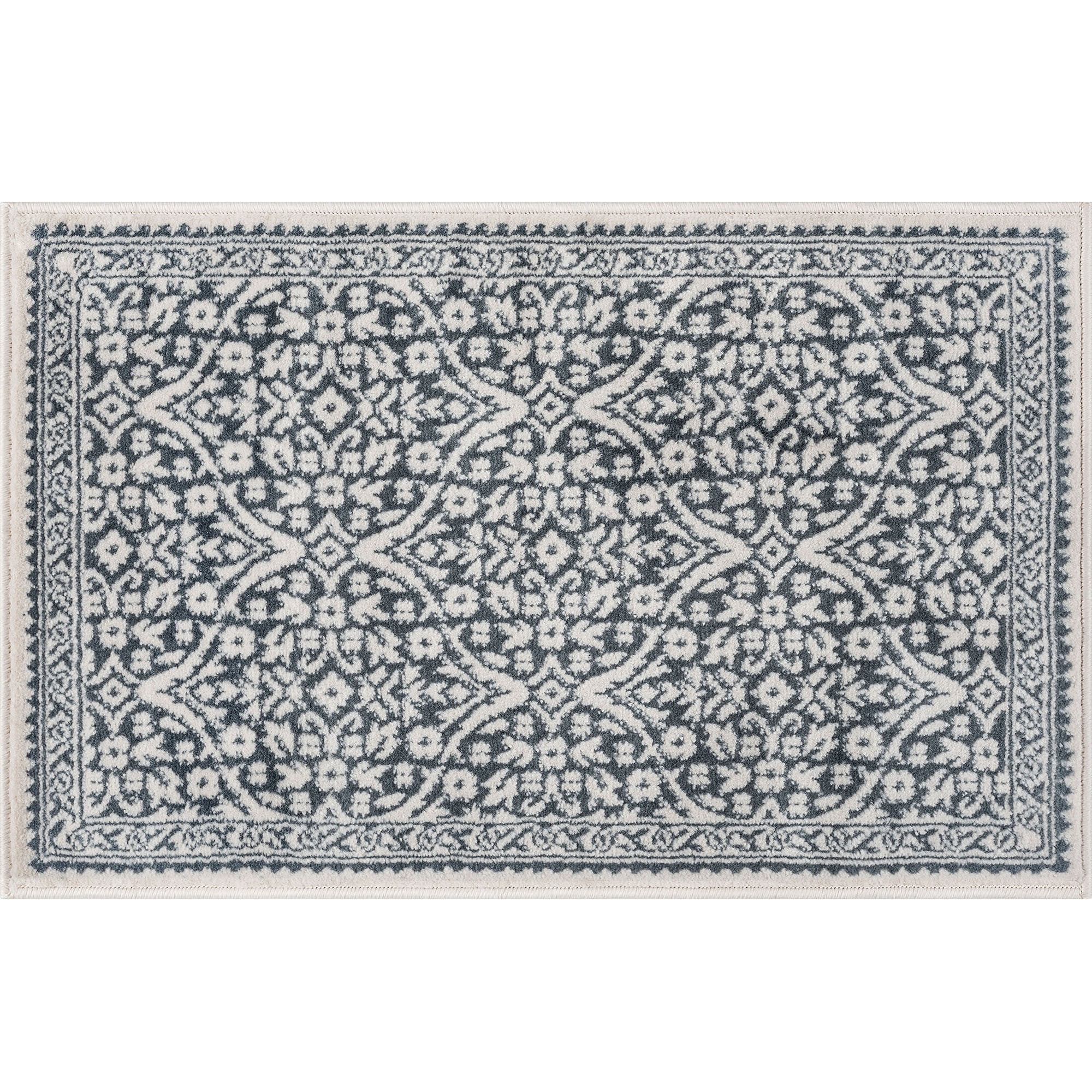 Traditional 2x3 Area Rug - Medallion Gray Indoor Scatter - Walmart.com