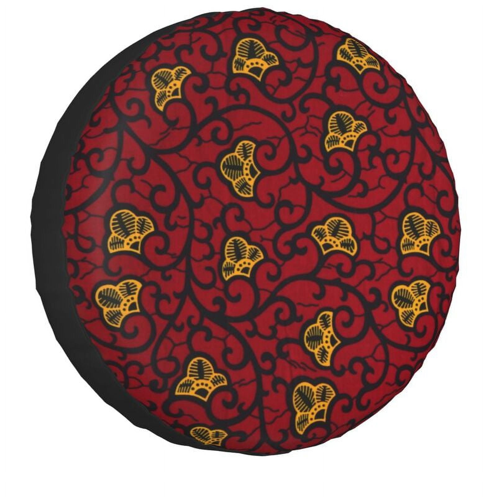 Traditional African Ankara Print Spare Wheel Cover for 4WD Trailer Tire ...