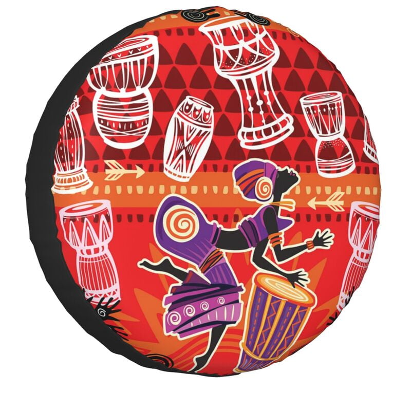 Traditional African Ethnic Design Spare Tire Cover for Prado Pajero 4WD ...